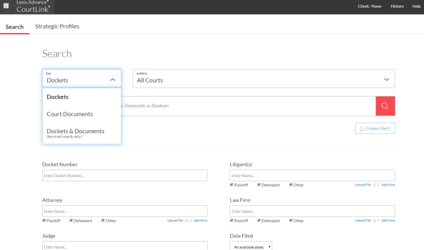 Resource Spotlight: Courtlink in Lexis Advance | Northwestern Law ...